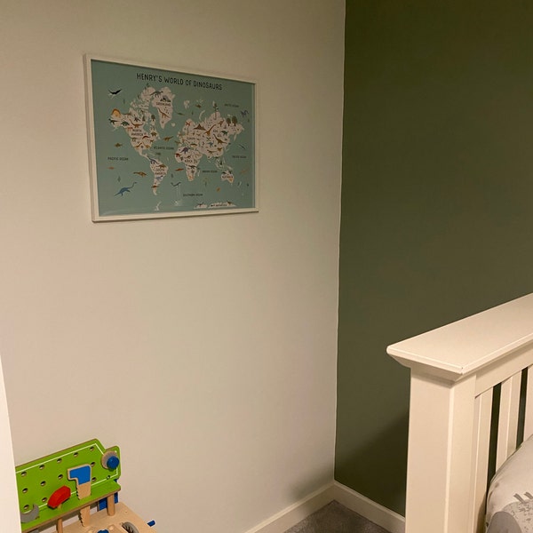 Personalised Dinosaur World Map Print – Kids Bedroom Decor - Etsy