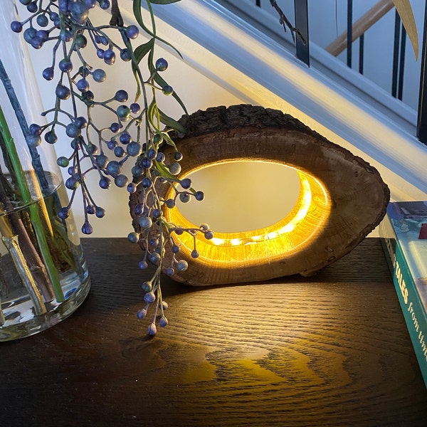 Led Lamp, Led Log Lamp, Log Light, Contemporary Lamp, Desk Lamp, Table ...