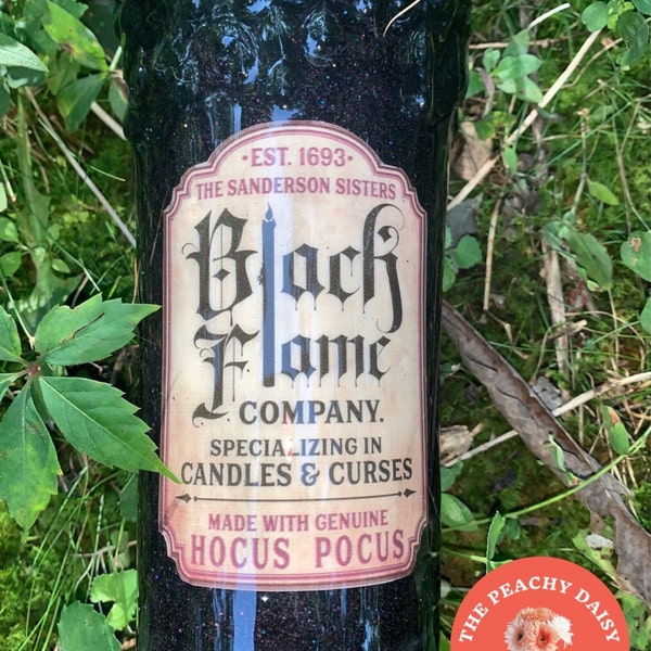 Black Flame Company Label Parody PNG - Sanderson Sisters Witches Witch Halloween Candles Curses ...