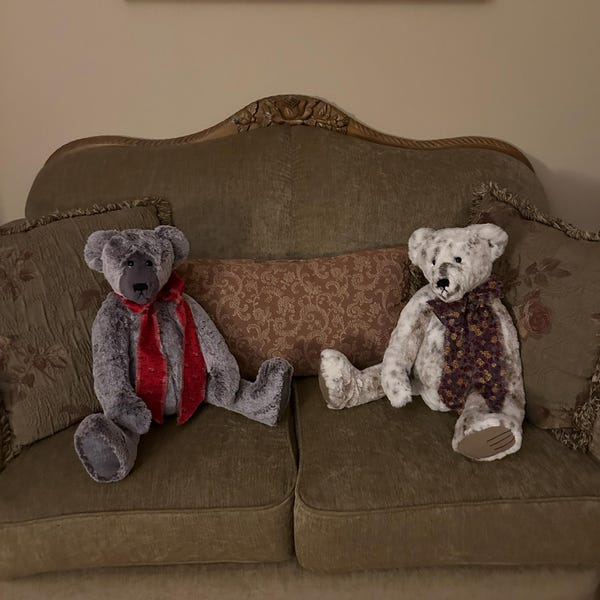 Bailey 22in/56cm Large Faux Fur Artist Teddy Bear by Patricia Bruce - Etsy
