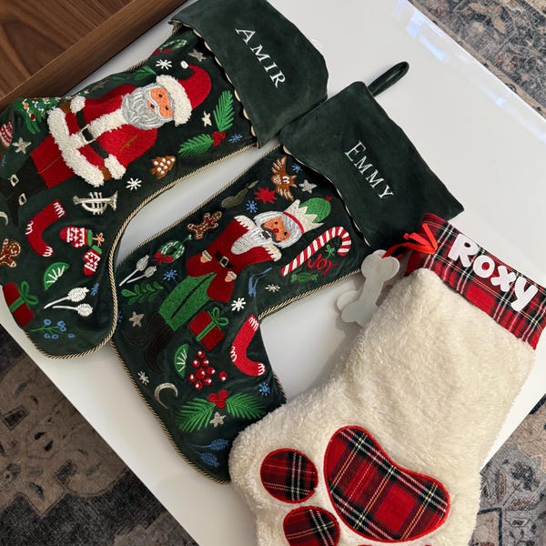 Personalized Pet Stocking, Blank Pet Stocking, Christmas Stocking, Dog ...