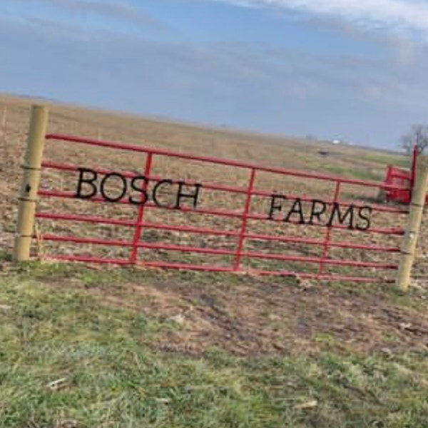Custom Farm Gate Name Letters - Etsy