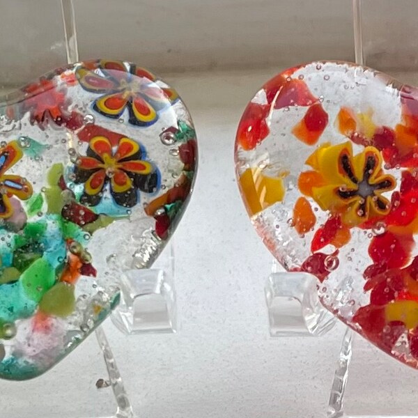 Fused Glass Cabinet Pulls, Ocean Wave Drawer Handles, Hand-made ...