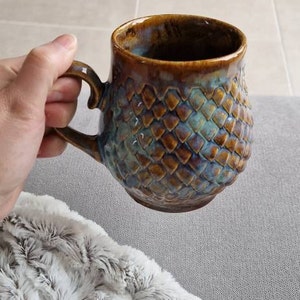 Ceramic Mug, Dragon Scale Mug, Handmade Pottery, Сauldron - Etsy