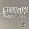 Hooray You're Here Decal for Classroom Door or Wall Vinyl - Etsy