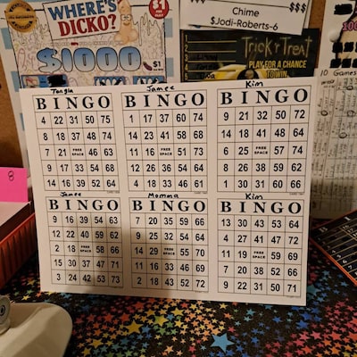 2000 Jumbo Printable Bingo Cards Pdf Download, 1, 2, 4, and 6 per Page ...