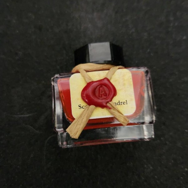 Red Calligraphy Ink for Quills and Dip Pens, Scarlet Scoundrel Red ...