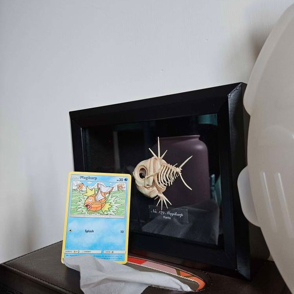 Magikarp Skeleton Pokémon Taxidermy Shadowbox 5x7 - Etsy