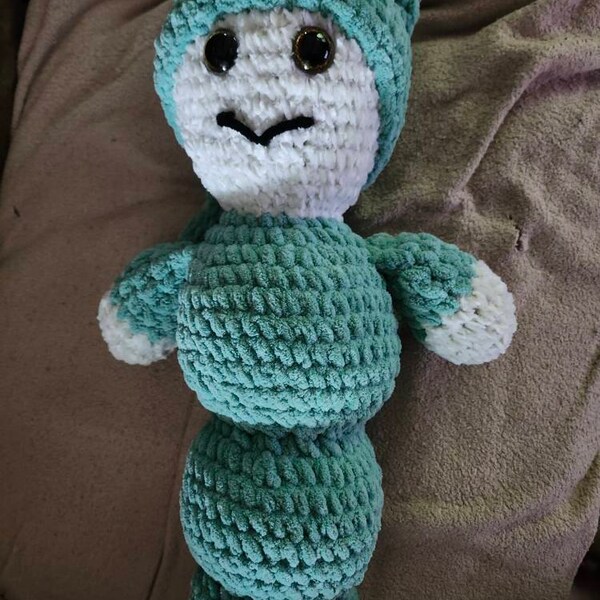 Glow Worm Crochet Pattern, Easy Crochet Glow Worm Pattern, Beginner ...