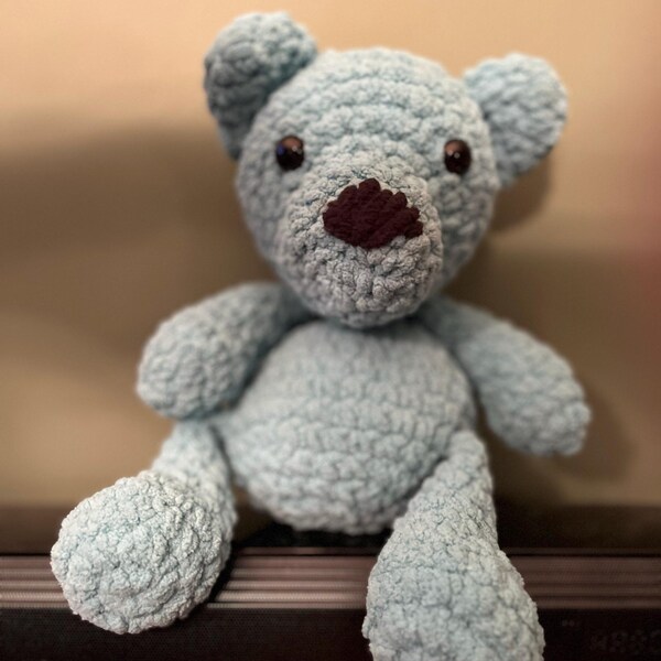 Jr. Bear the Bear Plushie Pattern - No Sew Pattern, Bear Pattern, Teddy ...