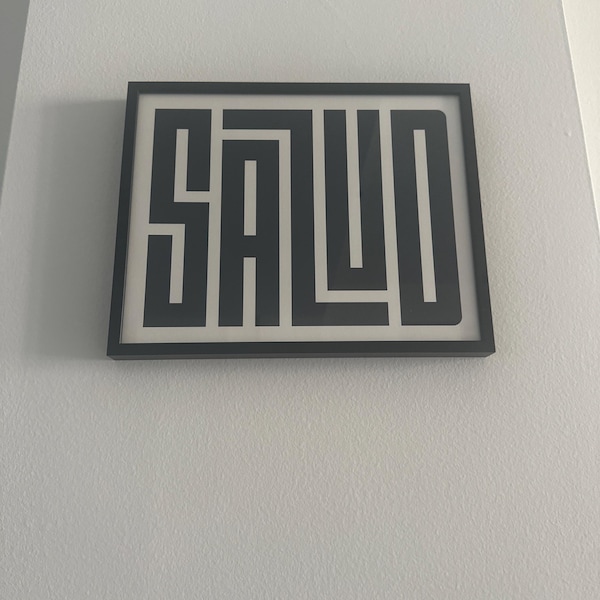 Salud Print - Cheers Poster, Salud Typography Art - Bar Cart Print ...