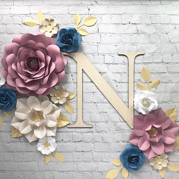 2" - 34" Wooden Letter "n" Kids Room, Nursery, Wedding Decoration, Gift ...