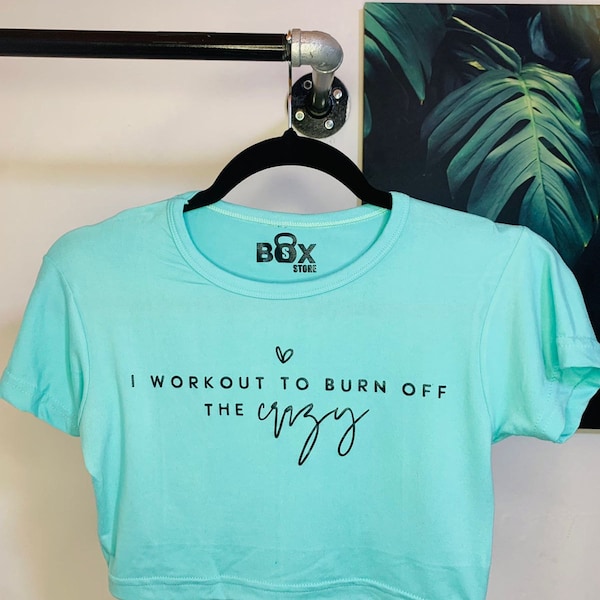 I Workout to Burn off the Crazy SVG PNG PDF, Workout Svg, Funny Gym ...