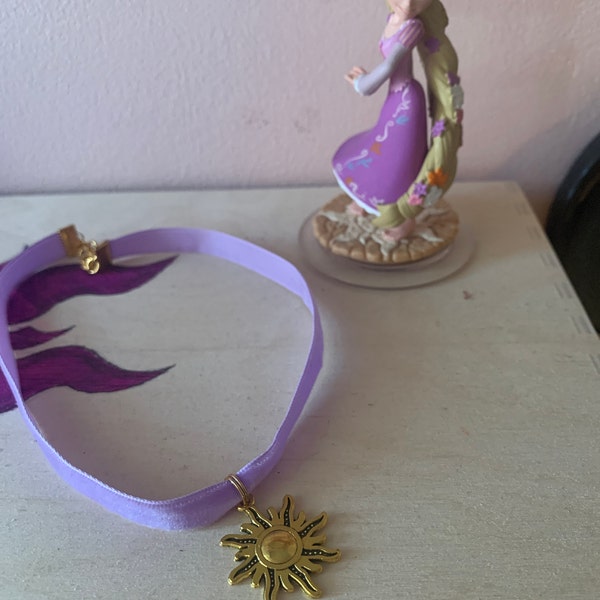 Tangled Rapunzel Inspired Princess Velvet Choker Necklace - Etsy