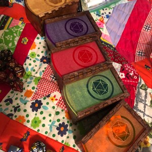 Dice Box, Finished, Black Acrylic Lid - Etsy