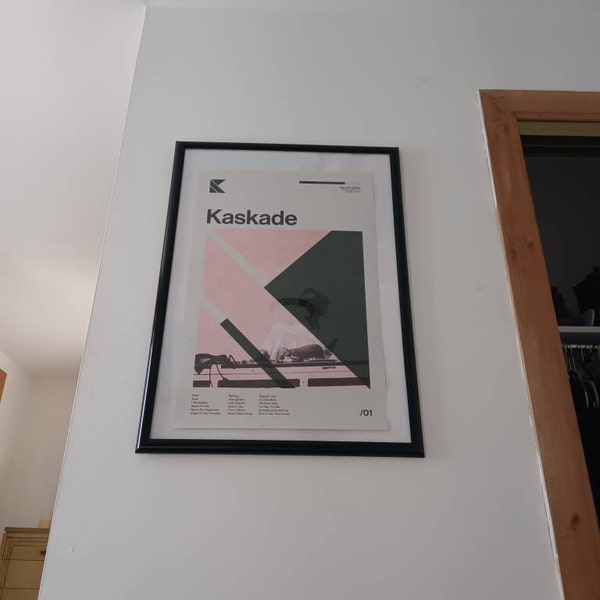 Kaskade Inspired Poster, Mid Century Modern, Print, District 33, Wall Art, Electronic Music DJ ...