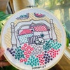 Stick & Stitch Embroidery Pattern, Spring Motifs, Folk Art, Stitched ...