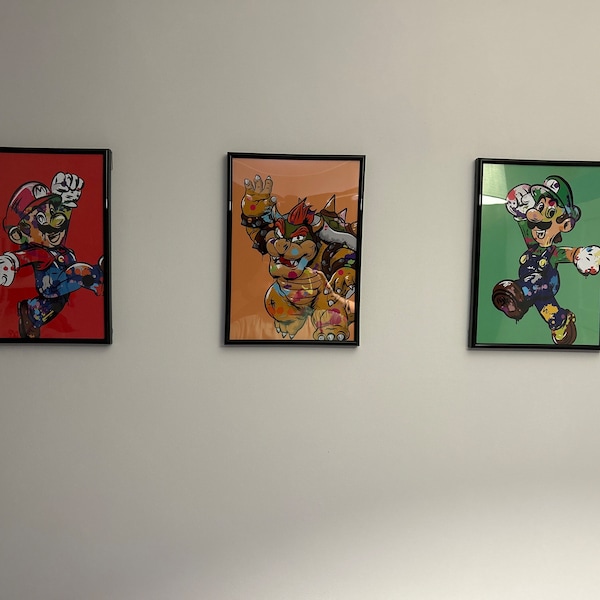 Gaming Inspired Graffiti Wall Art Print - Etsy UK