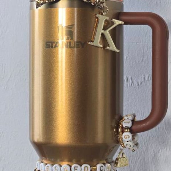 Stanley Tumbler Straw Topper Gold Series - Etsy