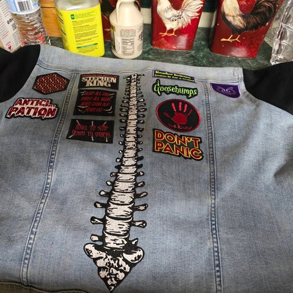 Reflective Spine Patch Embroidered Spine Iron-on Spine Patch With ...