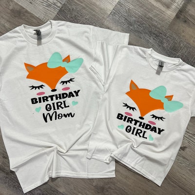 Fox Birthday Girl Svg, Png, Jpg, Dxf, Girl Birthday Design, Fox Head ...