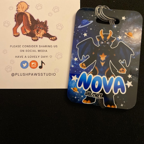 Disabilities Custom Fursuit Badge Tags | Custom Text Furry Badge ...