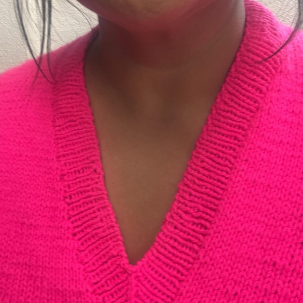 Knitting Pattern Home Sweater V Neck Top Down Knitting Pattern - Etsy ...