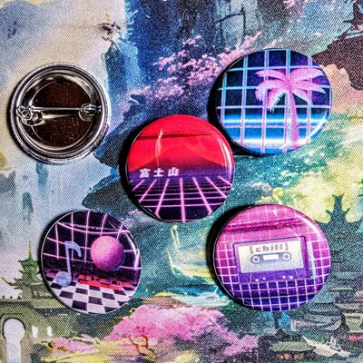 Button or Magnet 1.25 Vaporwave Chillwave Retro - Etsy