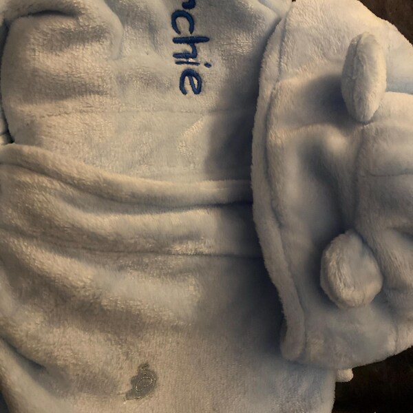 Personalised Embroidered Towelling Robe 500 GSM 100% Egyptian Cotton ...