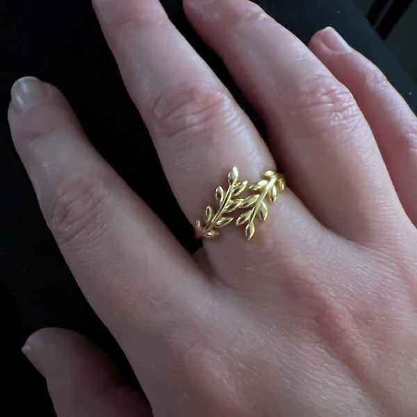 14k Solid Gold Vintage Patterned Band Ring, Geometric Faceted Ring ...