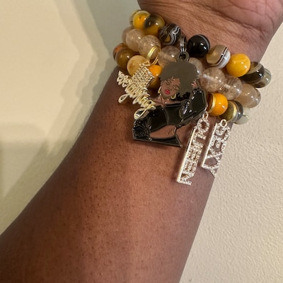 1 CZ Pave Boss Lady Charm Queen Charm Bracelet Charm - Etsy