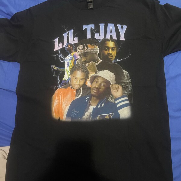 Lil Tjay Vintage Ultra Cotton Graphic Tee for Streetwear, Fashion ...