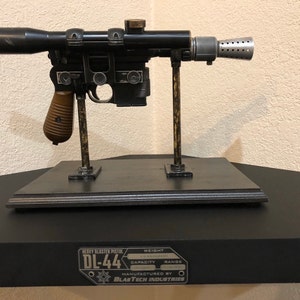 Custom DL-44 Heavy Blaster Pistol Specifications Data Plate STAR WARS ...