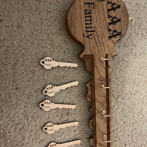 Personalized Wood Key Holder for Wall, Wedding, Housewarming, Home ...
