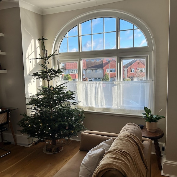 Cotton Muslin Blind, Flat Curtain, Egyptian Cotton, Max Length 120cm - Etsy