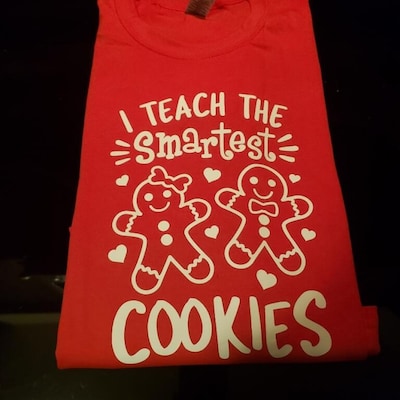 Christmas Svg, I Teach the Smartest Cookies Svg, Gingerbread Svg Dxf ...