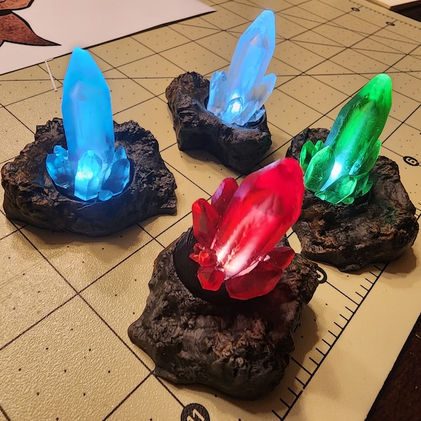 LED Crystal Terrain for Dungeons and Dragons - Etsy