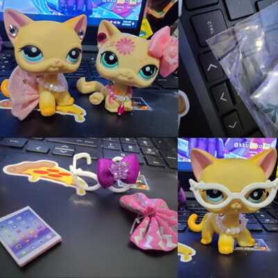 Littlest Pet Shop Clothes LPS Accessories 6 Custom Collars PETS NOT ...