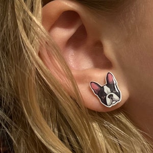 CORGI Stud Earrings / Hypoallergenic Titanium Posts / Corgi Lover Gift ...