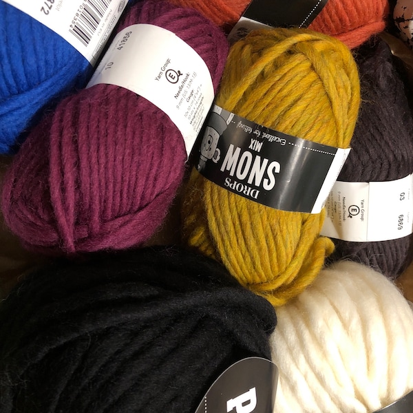 Super Bulky Yarn - DROPS Polaris - Yarn for Felting - Bulky Wool Yarn ...