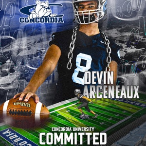 FOOTBALL College Signing Day Flyer | Social Media Graphic for College ...