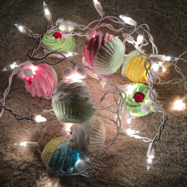 Fake Cupcake "marie Antoinette" String Lights 12 Legs Original Concept ...