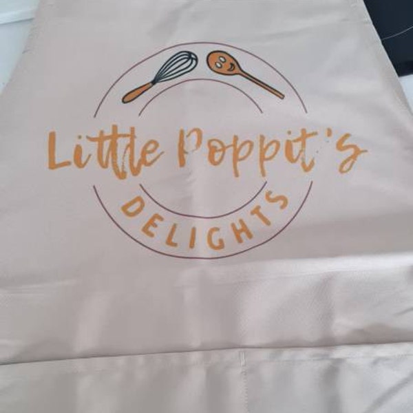 Custom Branded Aprons 3 Colours Available Triple Pouched Front Pocket ...