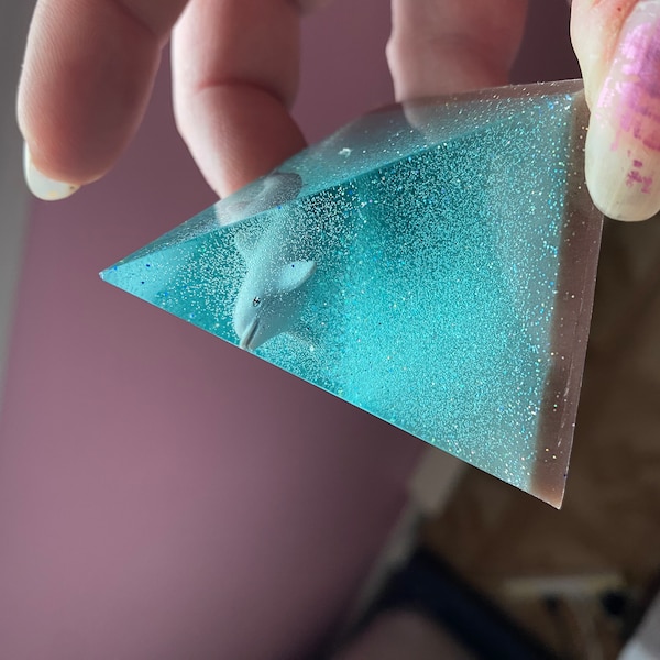 Tiny Dolphin Figurine - Soft Plastic Animal for Diorama or Aquarium ...