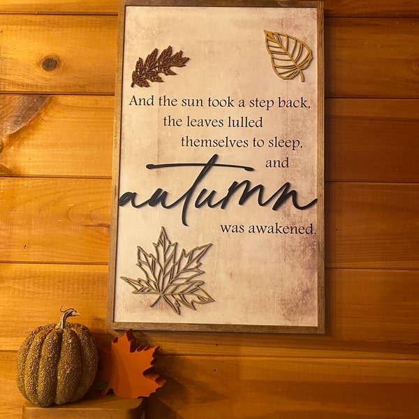 Fall Wood Sign, Fall Mantle Decor, Signs for Fall, Fall Home Decor ...
