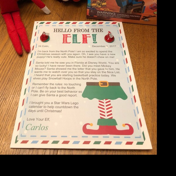 Elf Activity Kit Christmas Printables, Elf Adoption ,goodbye Elf ...