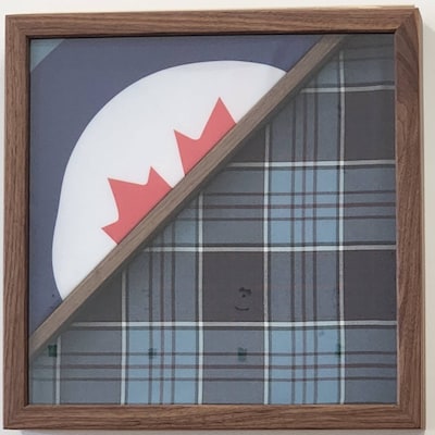 Fabric RCAF Tartan Fabric for Royal Canadian Air Force Shadow Box ...