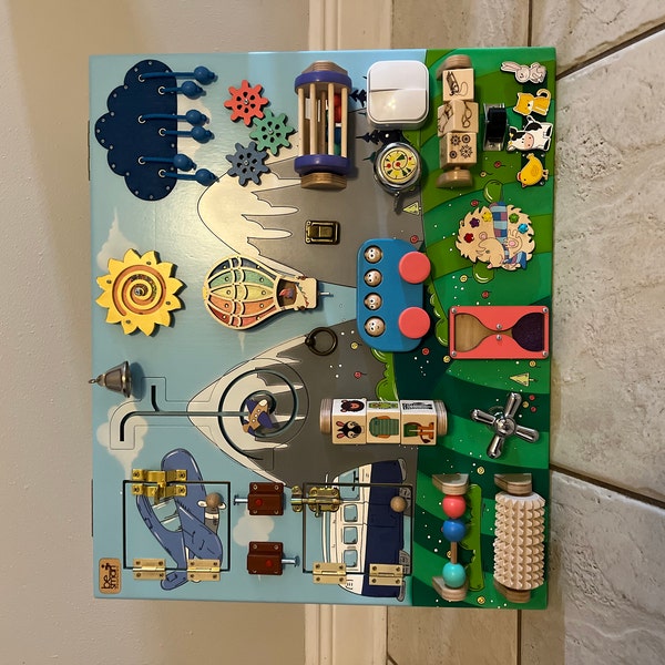 Busy Board Space Theme | Busyboard | Sensory Board | Travel Busy Board ...