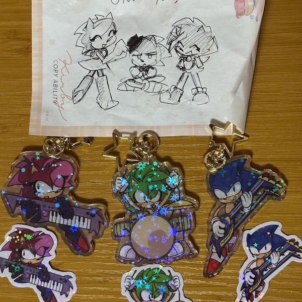 Sonic Underground Inspired Keychain - Etsy