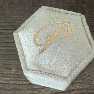 Personalized Velvet Ring Box Monogram Ring Box Ring Box - Etsy